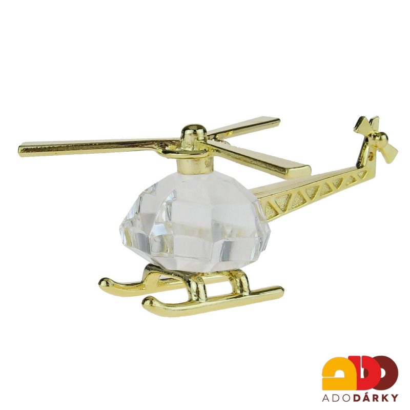 Vrtulník s křišťálem zušlechtěný 14K zlatem | ADO dárky - e-shop s ...
